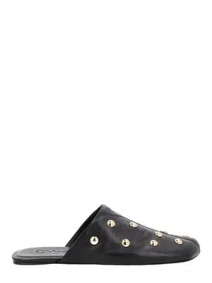 Chloé Leather Rita Sabot - Black