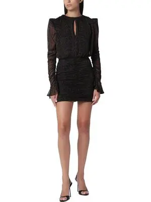 ROTATE BY BIRGER CHRISTENSEN Floral Ruched Mini Dress - Multicolor
