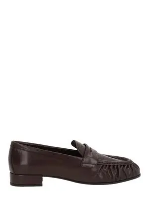 Prada PRADA Leather Loafers Brown