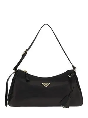 Prada Calf Leather Shoulder Bag - Black