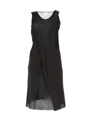 Bottega Veneta Two-tone Cotton Blend Dress - Multicolor