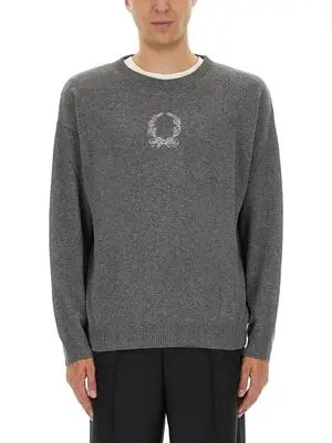 Moschino Wool And Cashmere Pullover - Gray