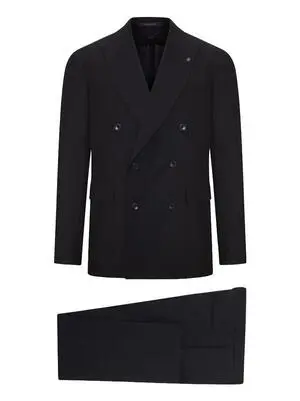 Tagliatore New York Double-breasted Tailored Suit - Black