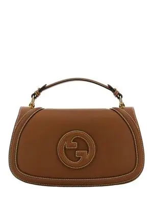 Gucci Leather Blondie Handbag - Brown