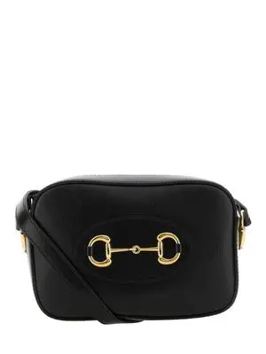 Gucci Leather Horsebit 1955 Crossbody Bag - Black