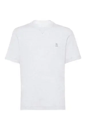 Brunello Cucinelli T-shirt With Faux-layering - Multicolor