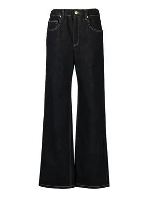Brunello Cucinelli BRUNELLO CUCINELLI Wide Leg Denim Cotton Jeans Multicolor
