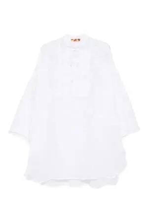 ERMANO SCERVINO Ermanno Scervino Linen Lace Day Dress - White