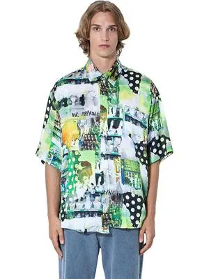 Martine Rose Martine Rose Men Boxy Wrap Shirt Green
