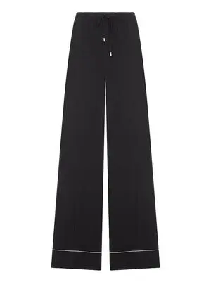 Sportmax Satin Rivet Jogger Pants - Black