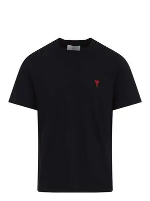 AMI Paris Classic Red T-shirt - Black