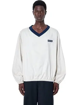 Miu Miu Technical Pongé Sweatshirt - Multicolor