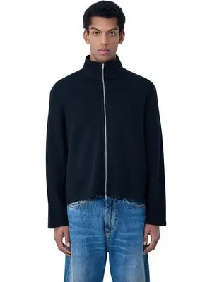 Our Legacy Our Legacy Men High-Neck Zip-Up Jacket Black