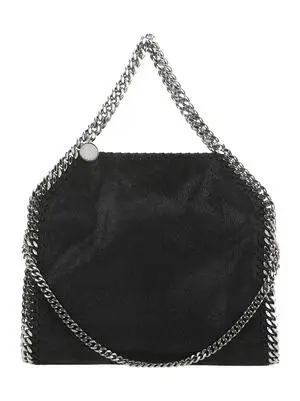 Stella McCartney STELLA MCCARTNEY Shaggy Deer Mini Falabella Handbag Black