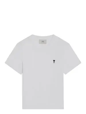 AMI Paris T-shirt De Coeur In Cotton - White