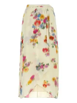 Isabel Marant Étoile Printed Crepe Vanille Skirt - Multicolor