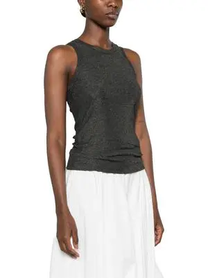 Brunello Cucinelli BRUNELLO CUCINELLI Metallic Wool Tank Top Multicolor