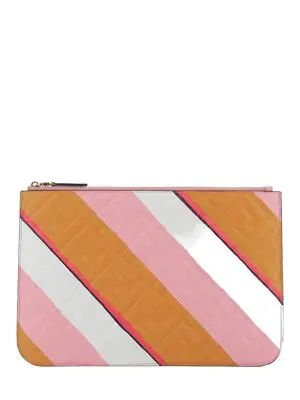 Fendi Nappa Leather Pouch - Multicolor