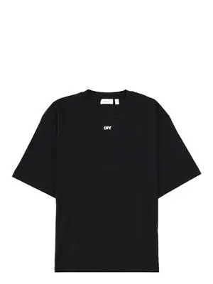 Off-White T-shirt With Logo - Black