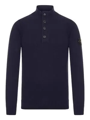 Stone Island Wool Blend Sweater - Blue