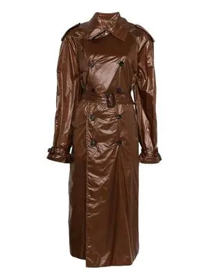 SAINT LAURENT SAINT LAURENT Glossy Finish Trench Coat