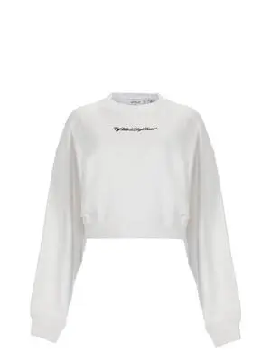 Off-White Sweatshirt With Logo - White