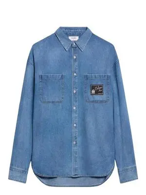 Celine Cotton Denim Shirt - Blue
