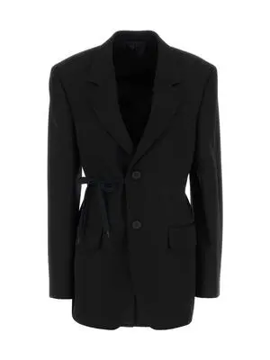 Balenciaga Wool Oversize Blazer - Black