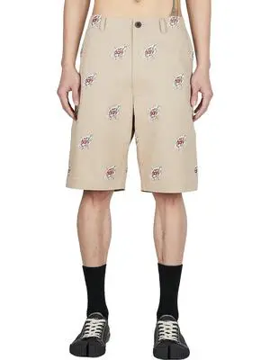 Junya Watanabe Roy Lichtenstein Shorts - Cream