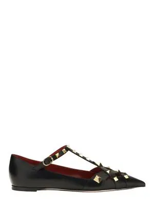 Valentino Garavani Studded Leather Ballet Flats - Multicolor