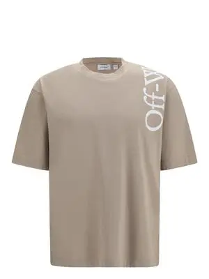 Off-White Vertical Bookish Skate T-shirt - Cream