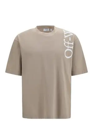 Off-White Vertical Bookish Skate T-shirt - Cream