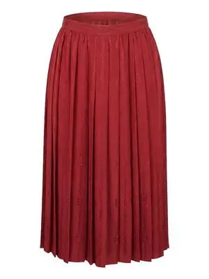 Gucci GUCCI Silk Jacquard Midi Skirt Multicolor