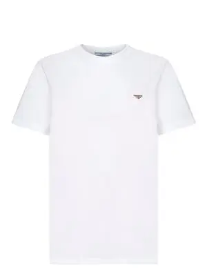 Prada PRADA Jersey Logo T-Shirt Multicolor