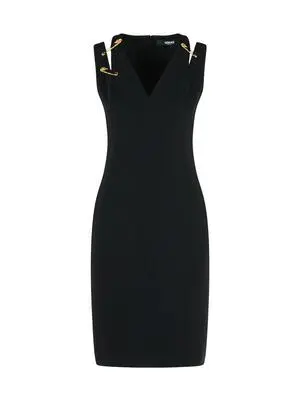 Versace Viscose Blend Dress - Black