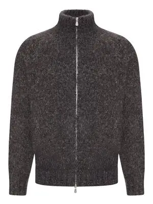 Brunello Cucinelli Brunello Cucinelli Boucle Knit Zip-Up Sweater Multicolor