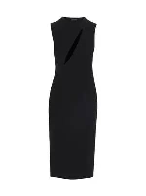 Versace Cut Out Midi Dress - Black