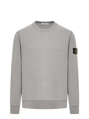 Stone Island STONE ISLAND Cotton Crew-Neck Sweatshirt Gray