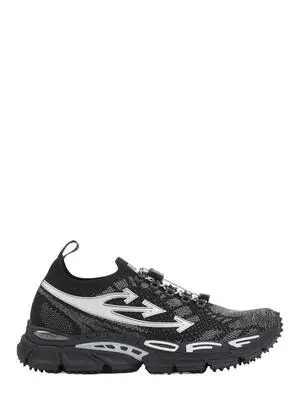 Off-White Knit Sneakers - Black