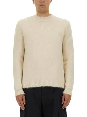 JIL SANDER Wool Blend Sweater - Cream