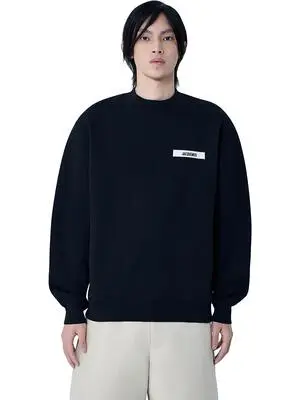 Jacquemus Le Camionneur Gros Grain Sweatshirt - Black