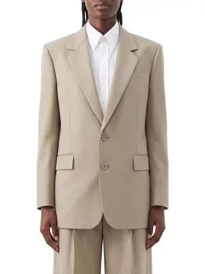 Saint Laurent Single-breasted Wool Blend Blazer - Multicolor