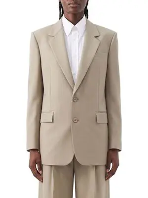 Saint Laurent Single-breasted Wool Blend Blazer - Multicolor