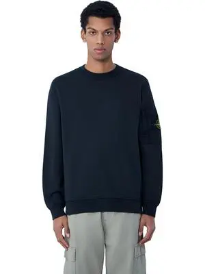 Stone Island Logo Motif Sweatshirt - Black