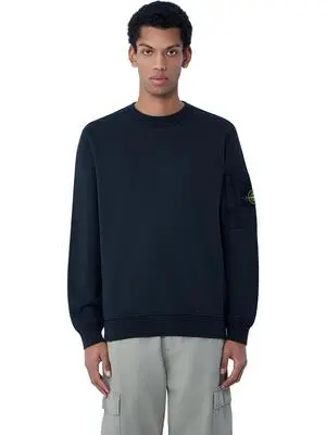 Stone Island Cotton Jersey Sweatshirt - Black