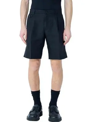Dolce & Gabbana Linen Tailored Shorts - Black
