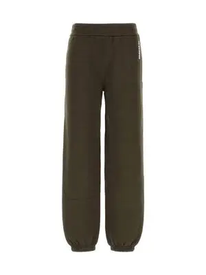 JIL SANDER Olive Cotton Joggers - Green