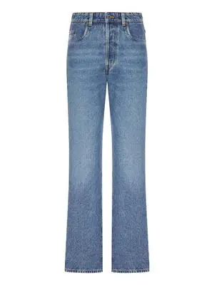 Miu Miu Miu Miu Flared Denim Jeans Multicolor