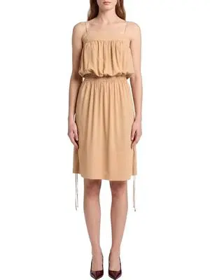 Saint Laurent Silk Mini Dress - Cream