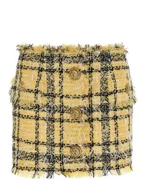 Balmain Lurex Tweed Skirt - Multicolor